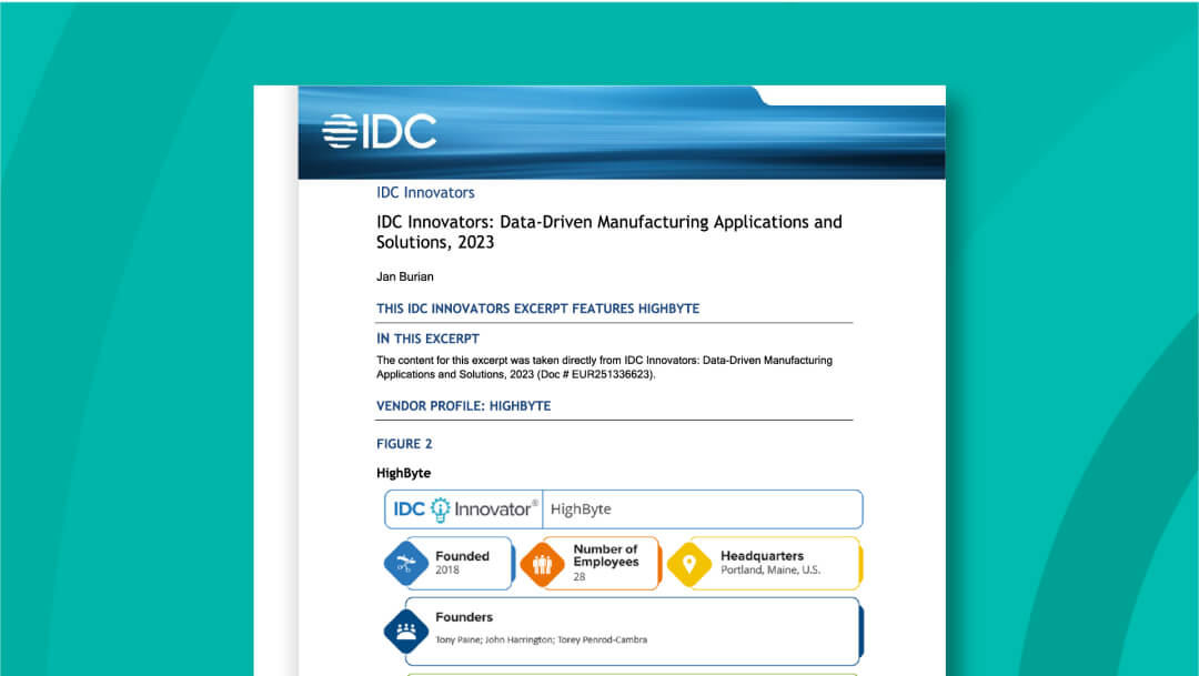 Analyst Reports | Industrial DataOps | HighByte